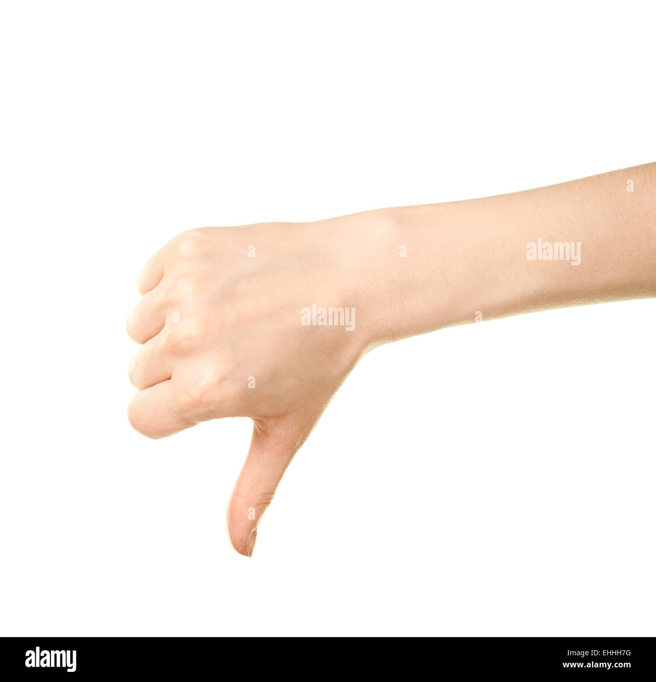 Hand isolated palm down Cut Out Stock Images & Pictures - Alamy