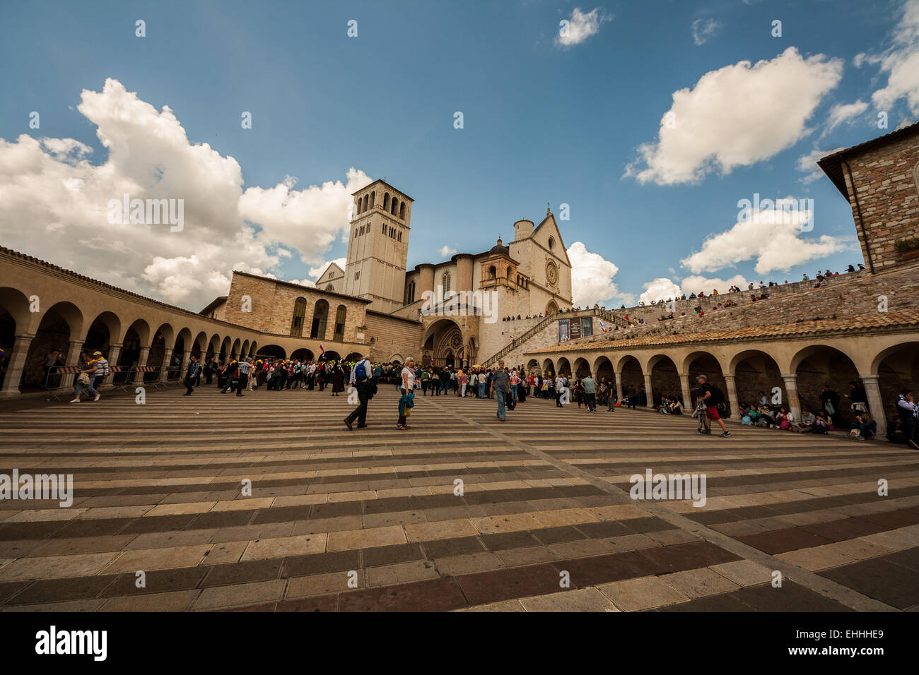 Basilica of St. Francis of Assisi, Assisi, Perugia, Umbria, Italy Stock ...