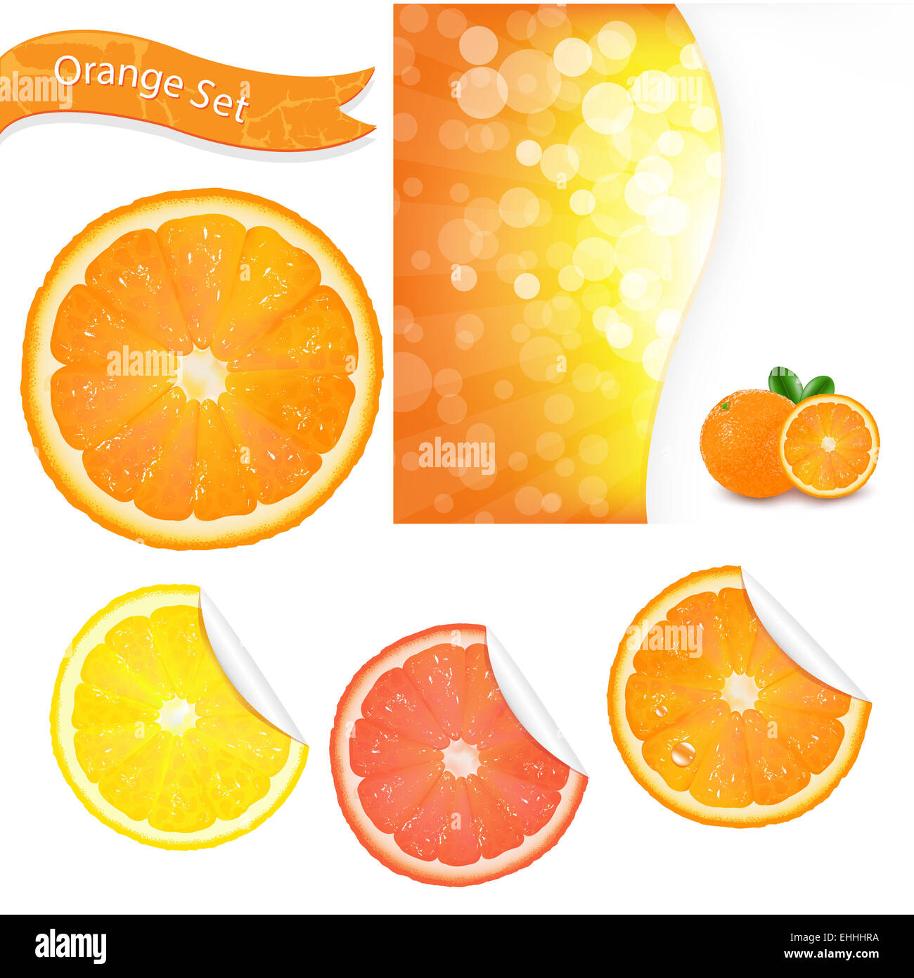 Big Orange Set Stock Photo - Alamy
