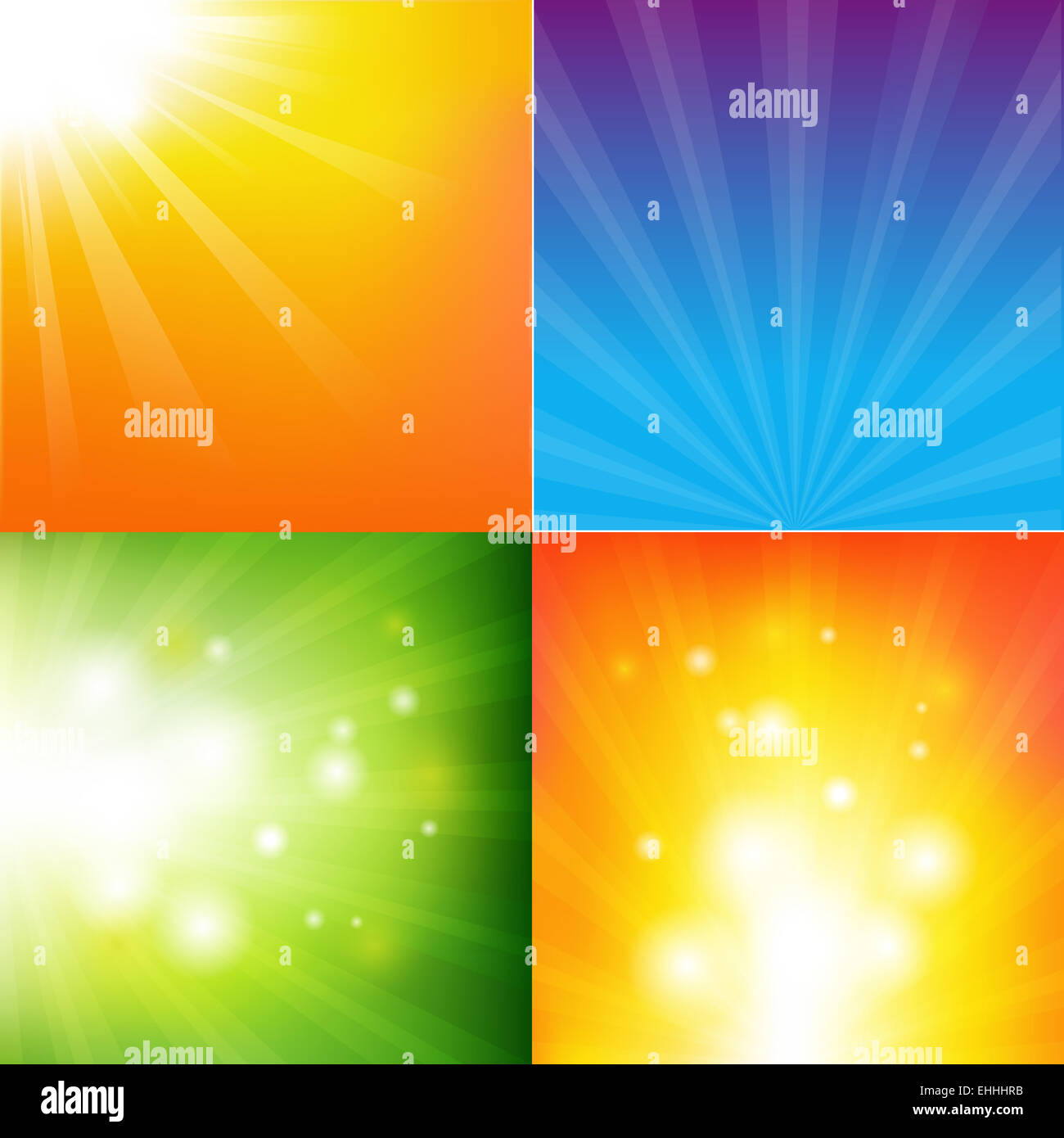 Abstract Color Sunburst Background Stock Photo - Alamy