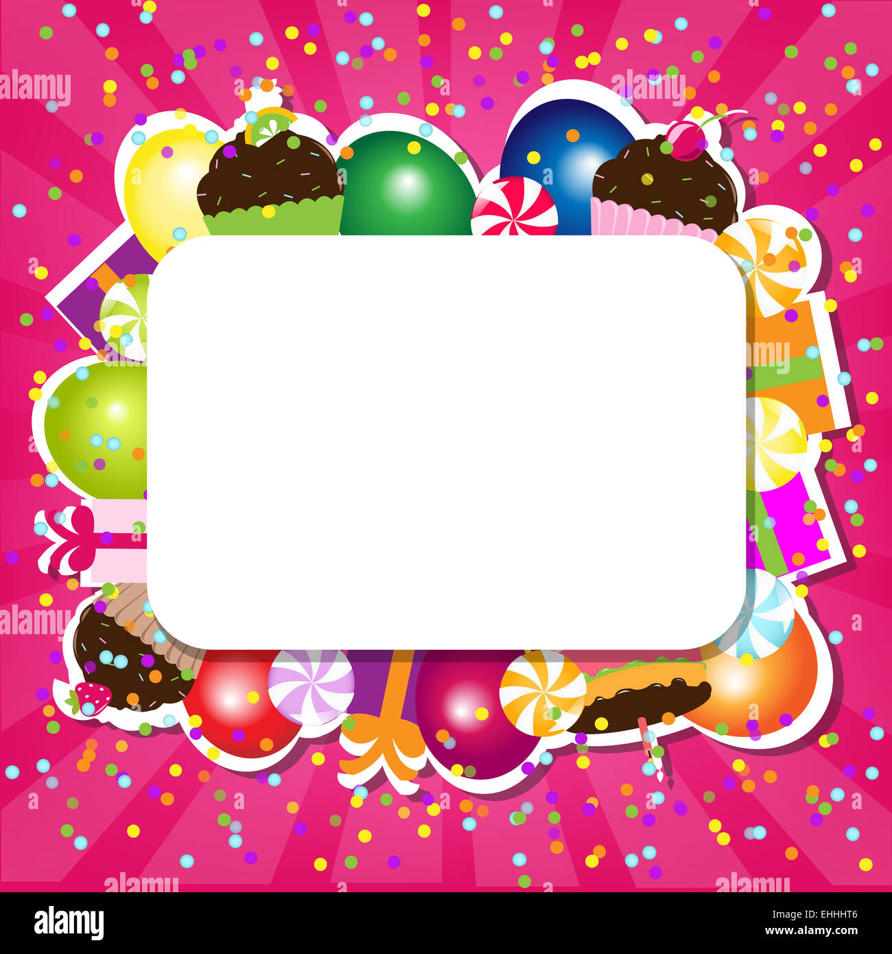 Birthday Color Card Stock Photo - Alamy