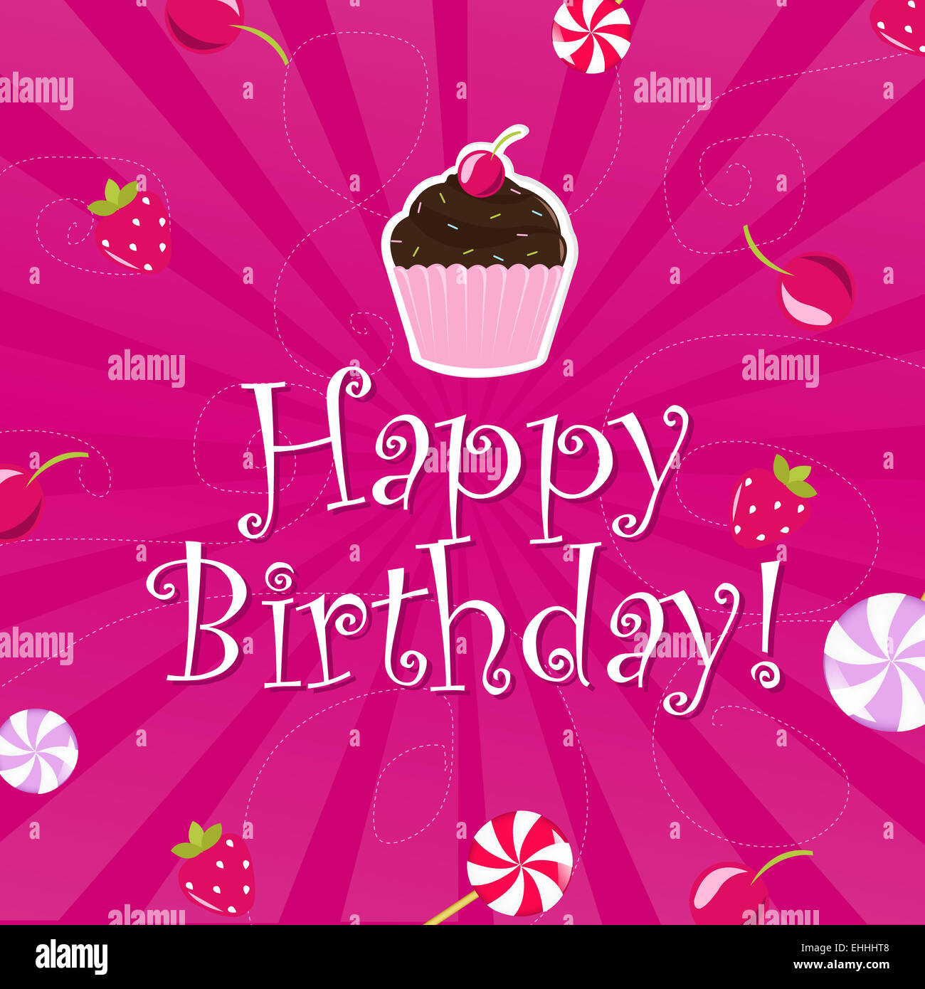 Birthday Color Card Stock Photo - Alamy