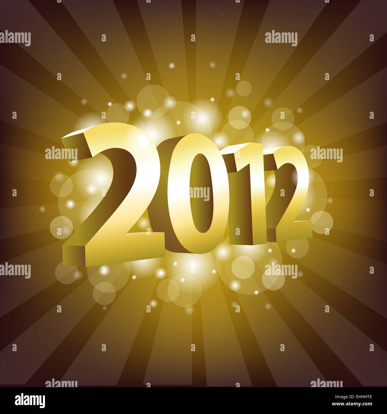 2012 abstract vector new year greeting card hi-res stock photography ...