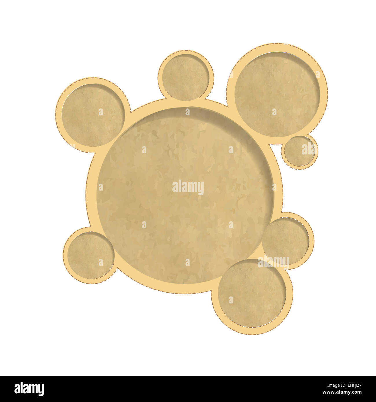 Vintage Paper Web Design Bubbles Stock Photo - Alamy