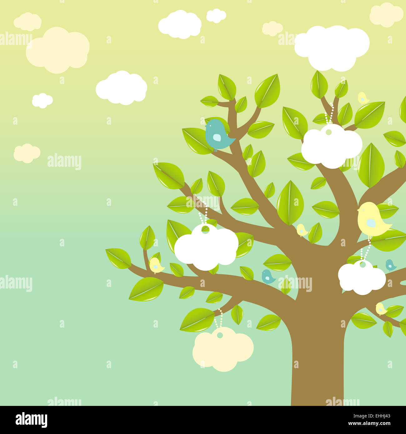 Cartoon tree hi-res stock photography and images - Alamy