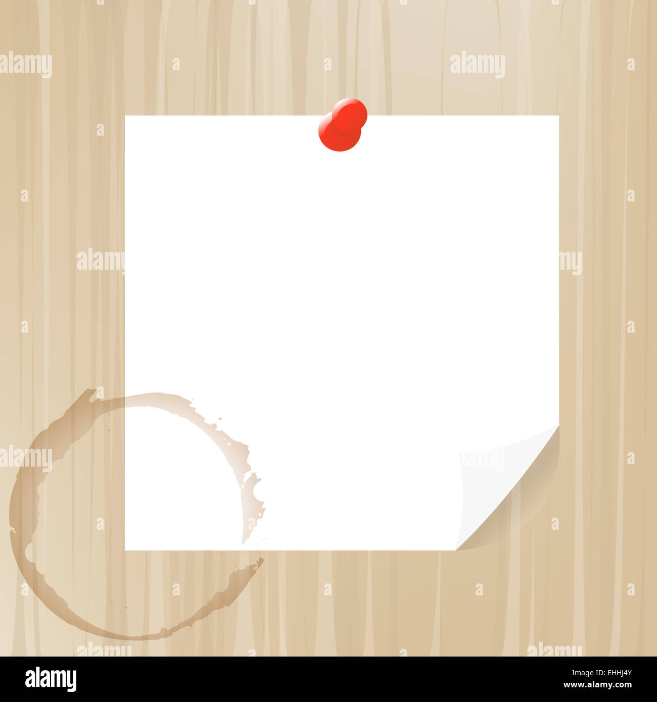 Blank Note Paper Stock Photo - Alamy