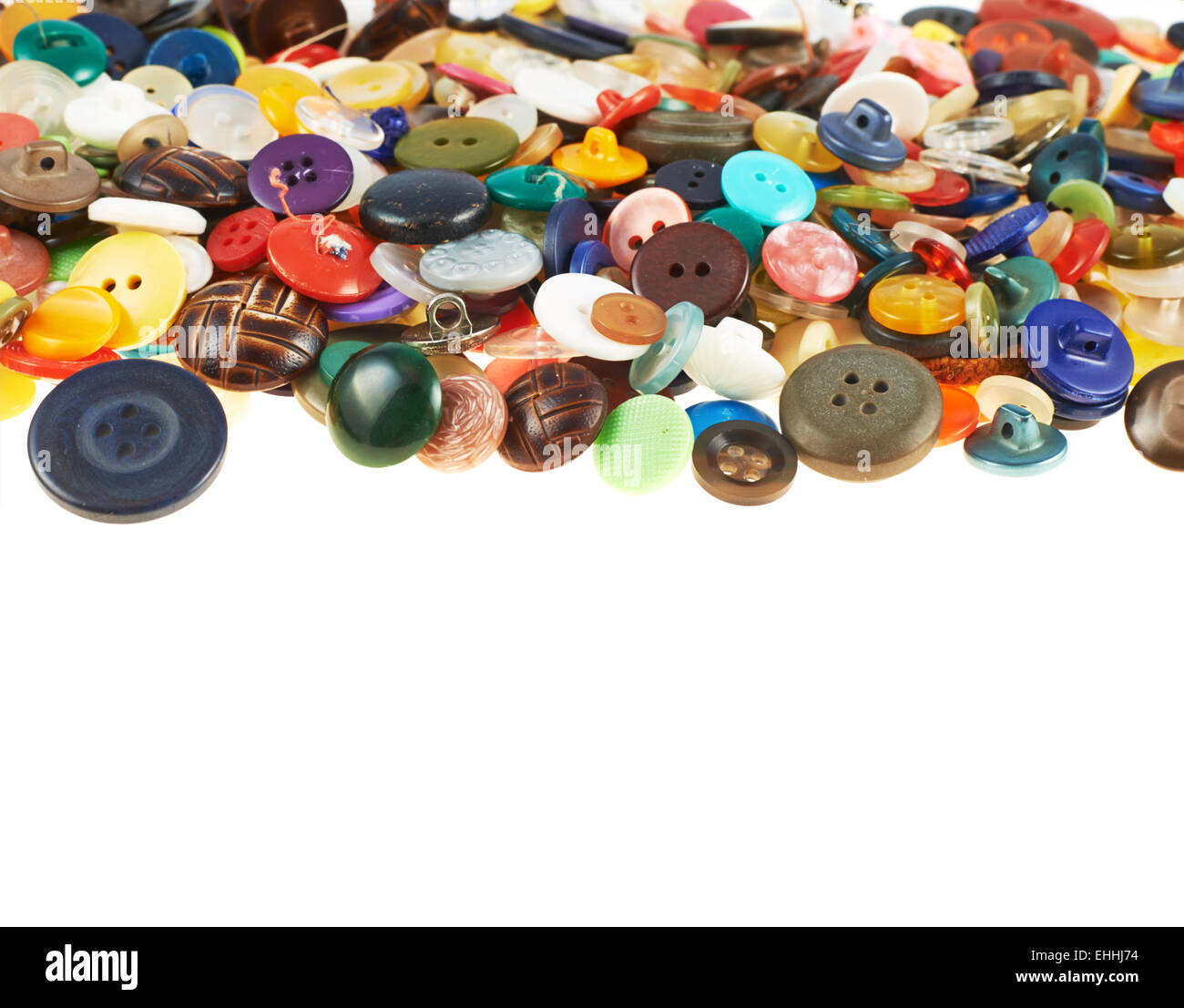 Pile of a multiple buttons Stock Photo - Alamy