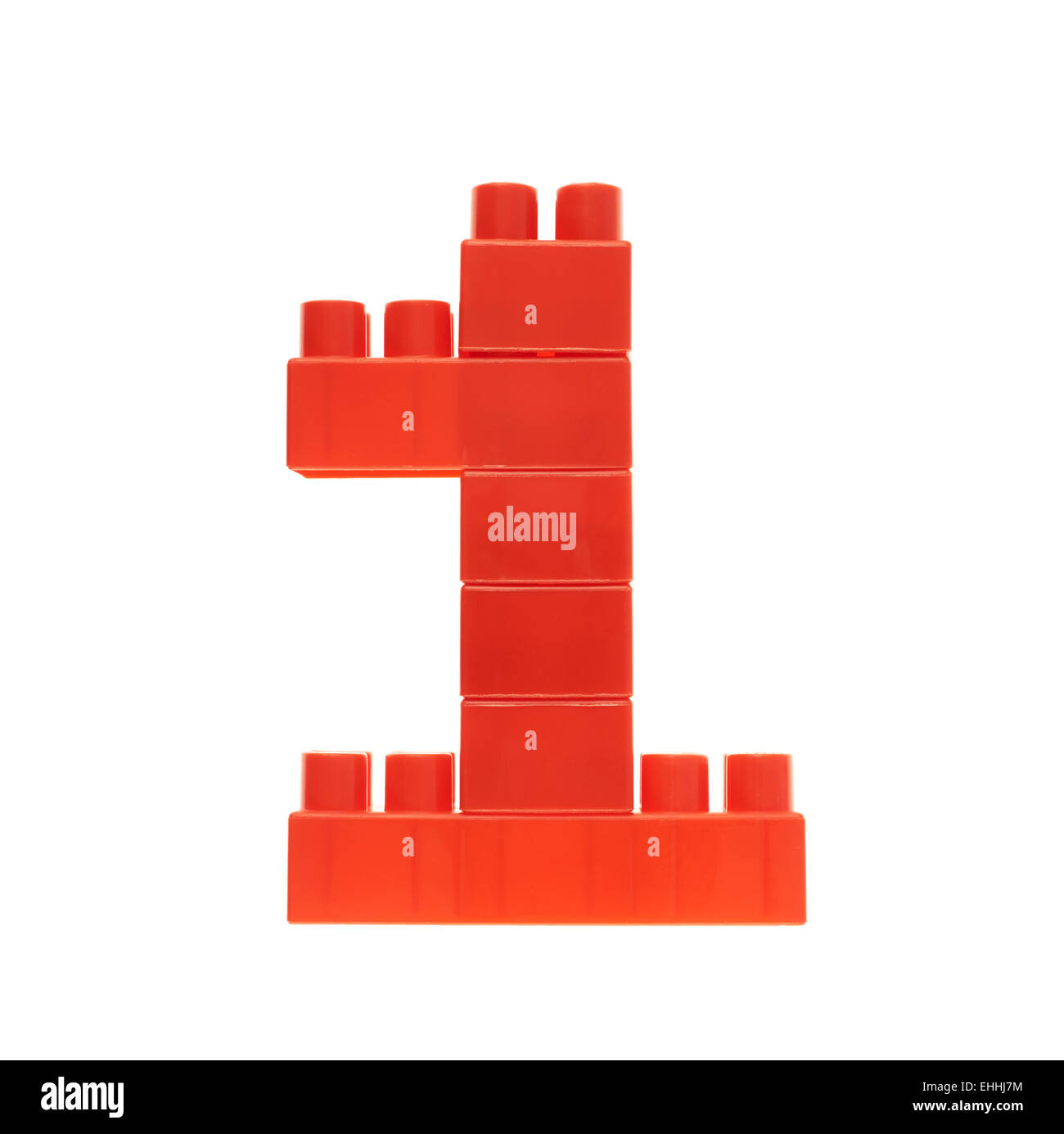 Number made of toy building bricks Stock Photo - Alamy