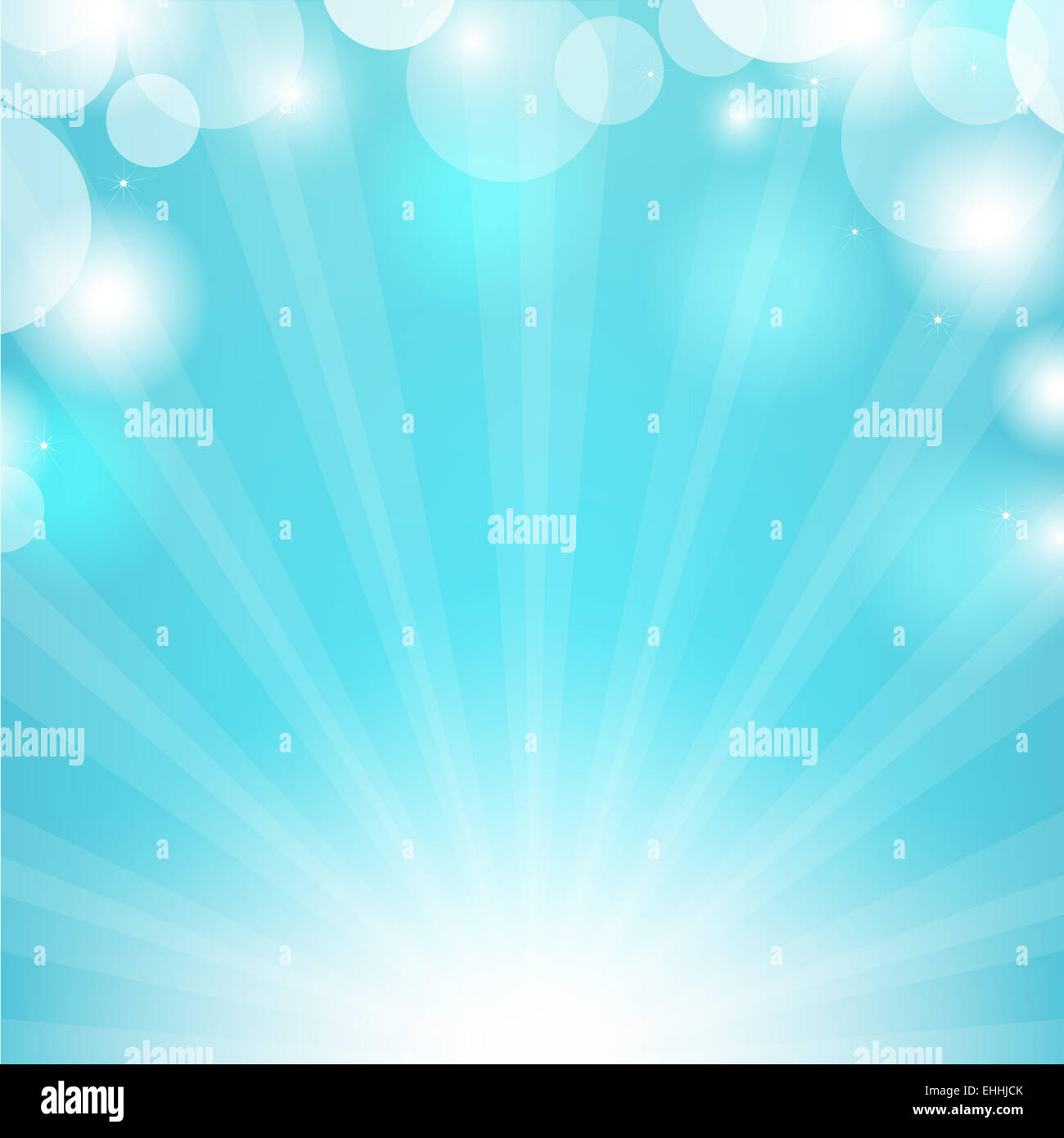 Blue sunburst hi-res stock photography and images - Alamy