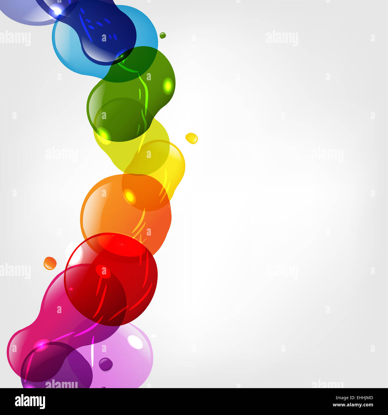 Color Neon Blobs With Bokeh Stock Photo - Alamy