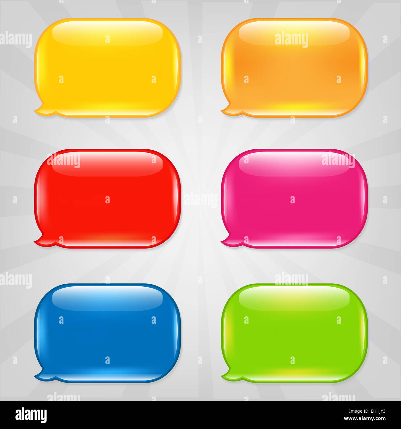 Colorful Speech Bubble Stock Photo - Alamy