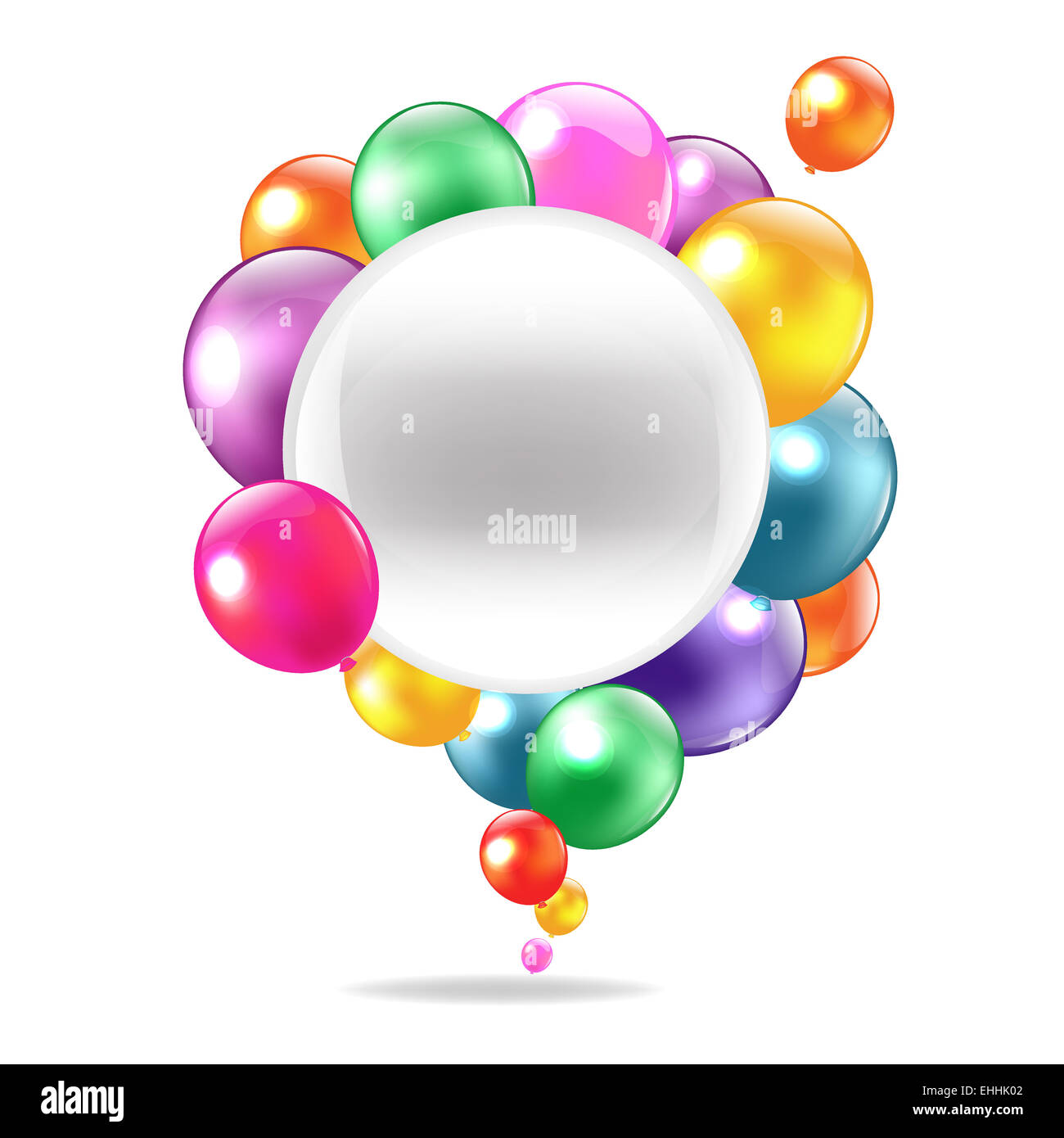 Speech bubble color background Cut Out Stock Images & Pictures - Alamy