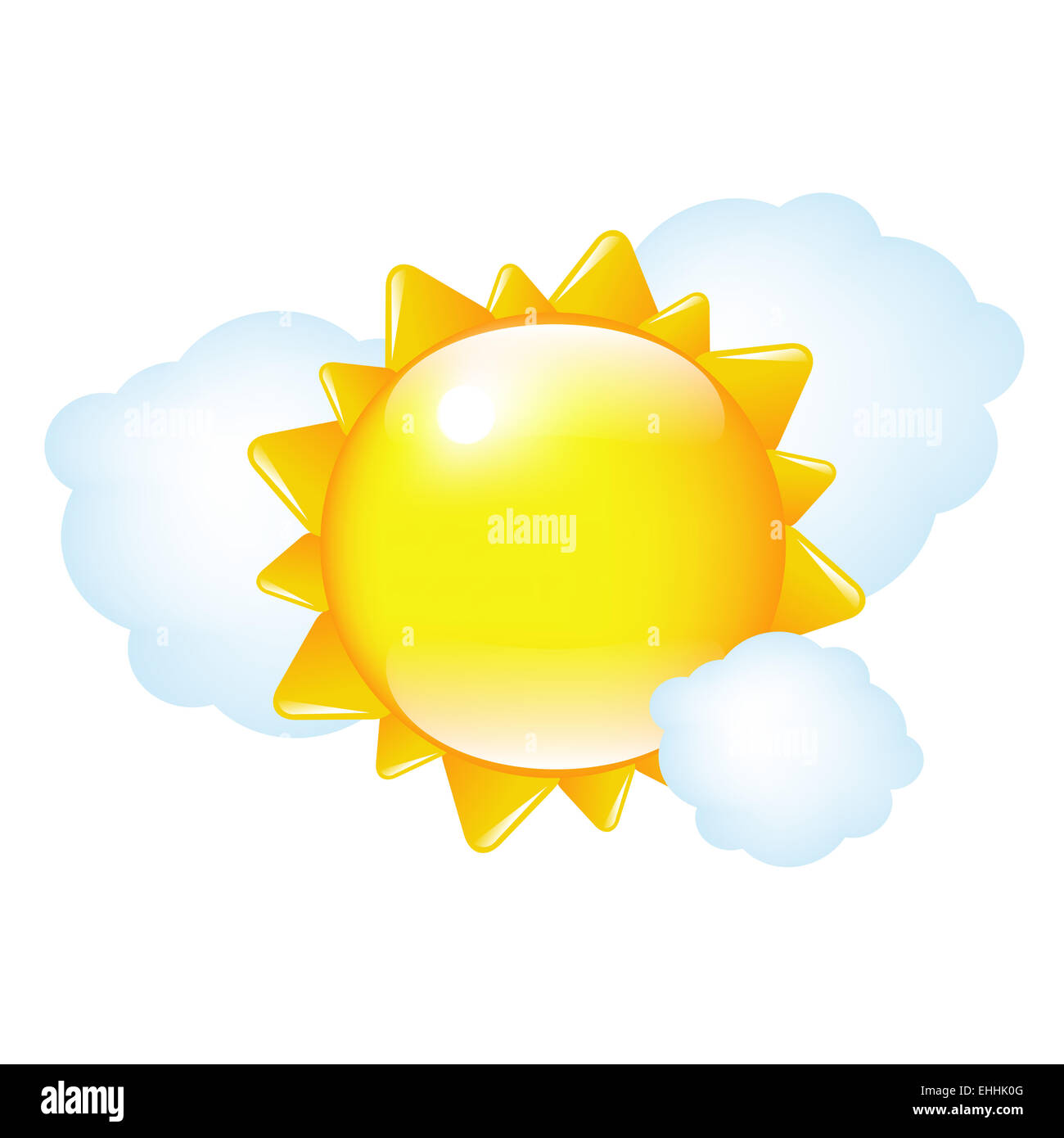 Cartoon Sun Cloud Sky Weather High Resolution Stock Photography and ...