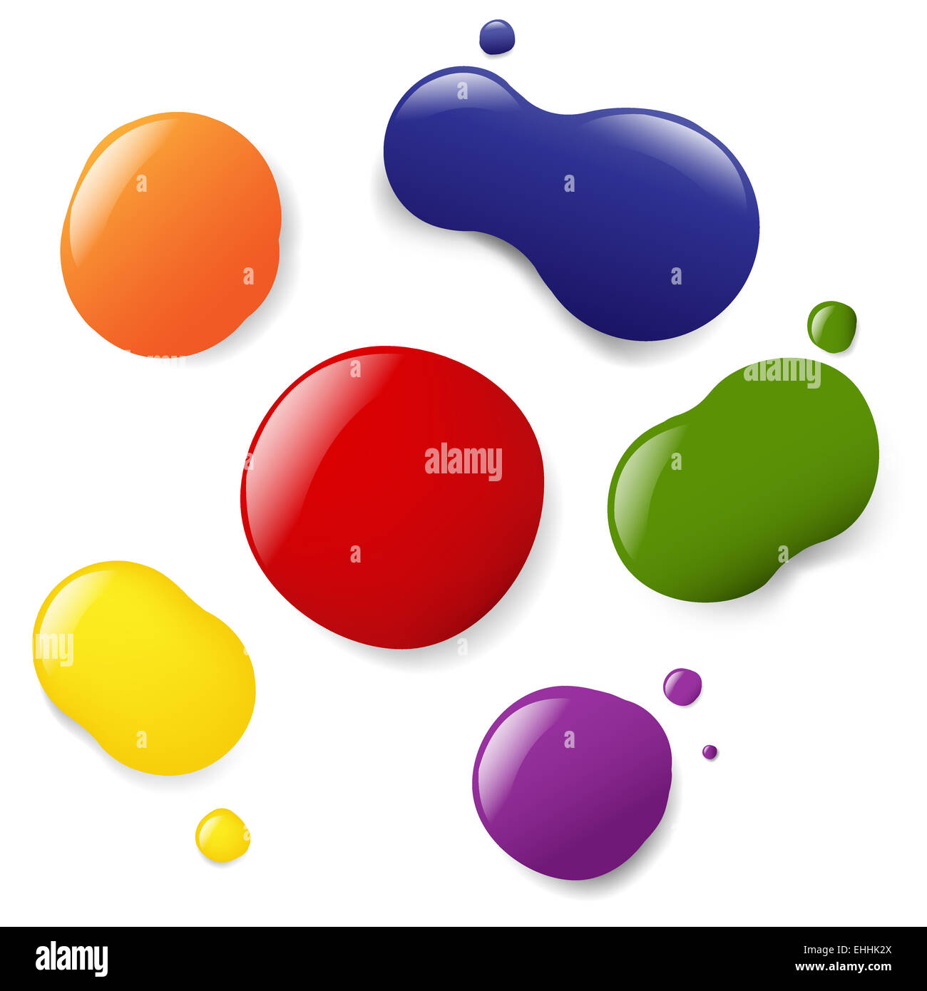 Color Blobs Set Stock Photo - Alamy