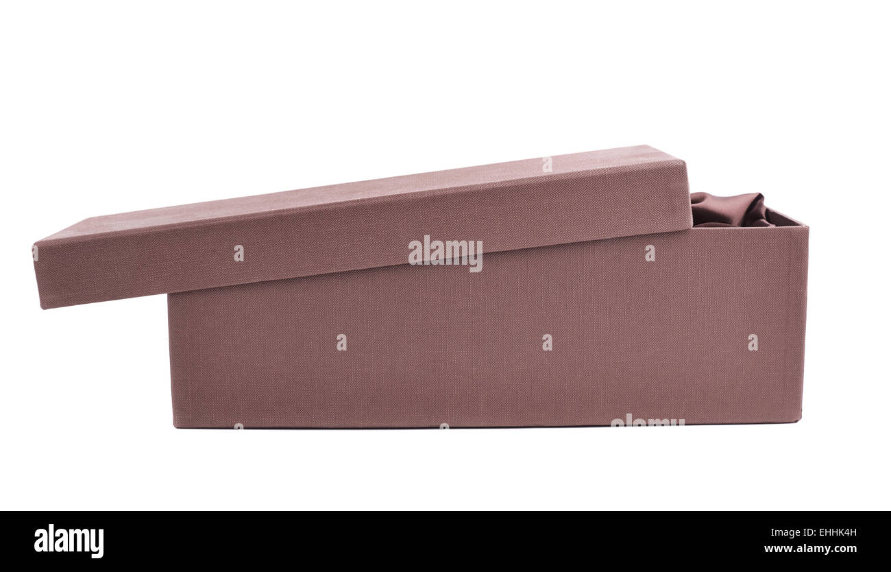 Tall gift box isolated Stock Photo - Alamy