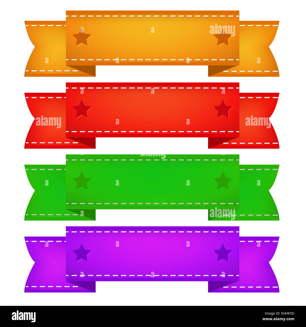 Color Ribbons Set Stock Photo - Alamy