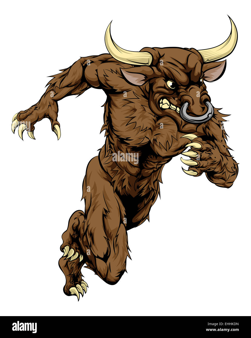 Cartoon minotaur Cut Out Stock Images & Pictures - Alamy