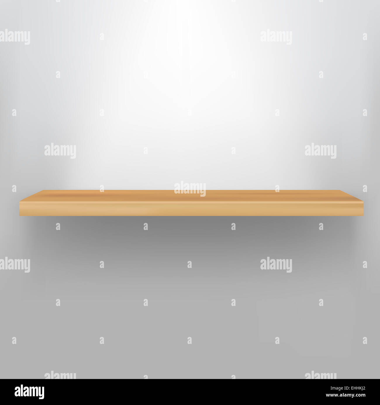 Empty Wood Shelf Stock Photo - Alamy