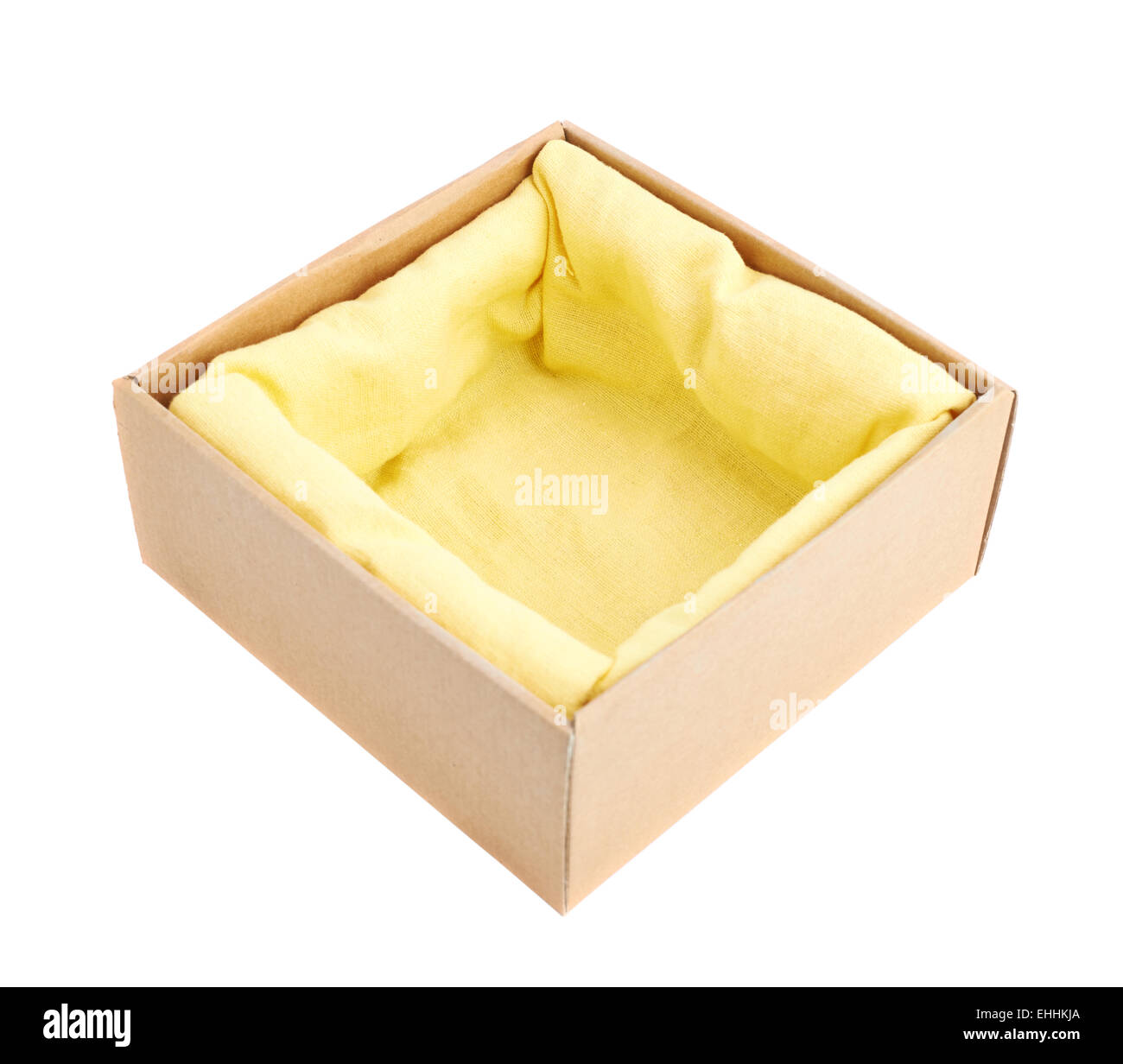 Opened cardboard box isolated Stock Photo - Alamy