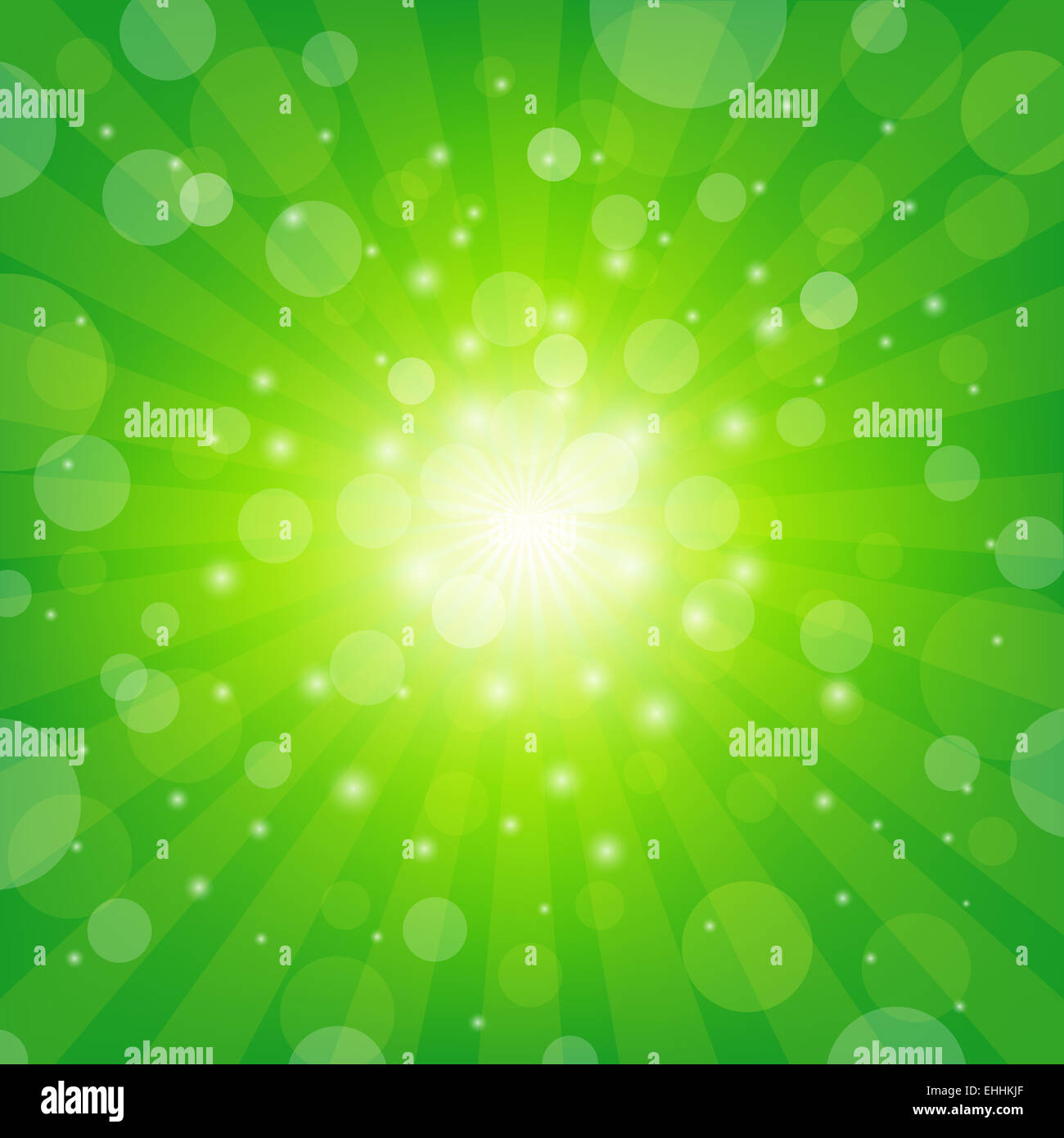 Green Sunburst Background
