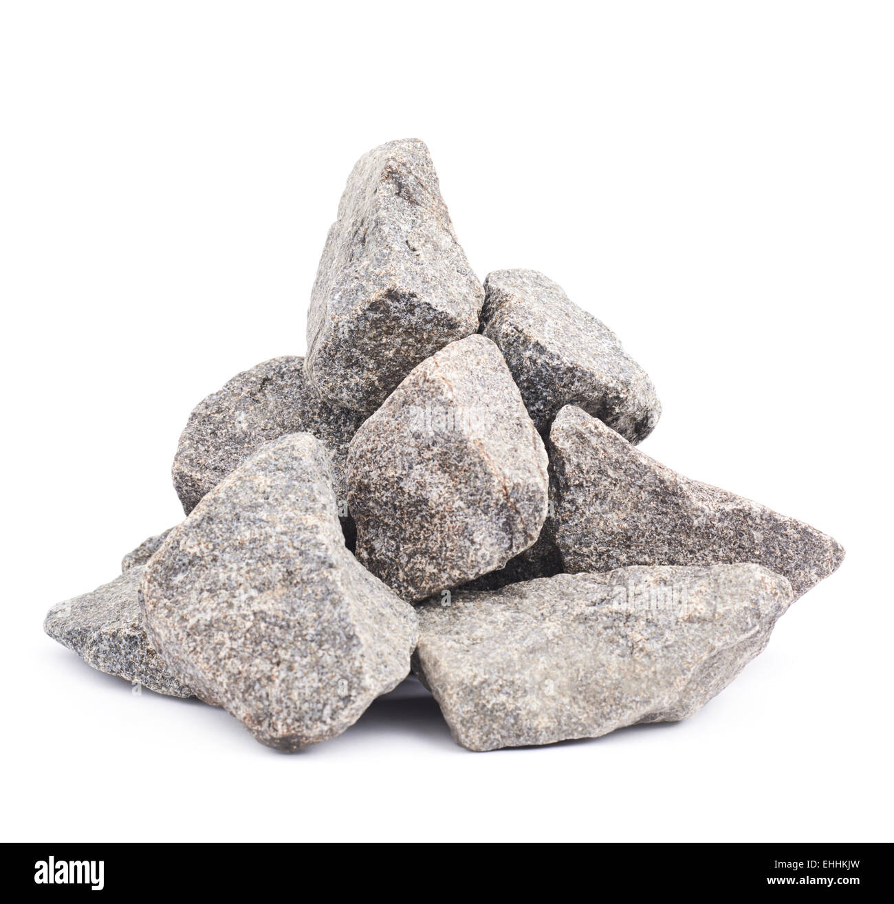 Pile of multiple granite stones isolated Stock Photo - Alamy