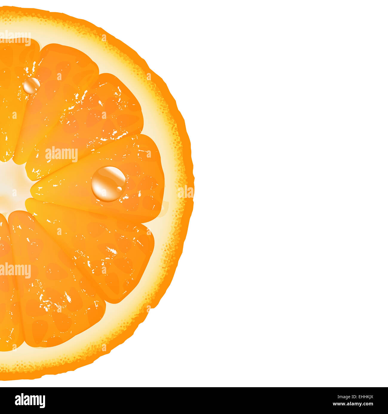Half Of Orange Stock Photo - Alamy