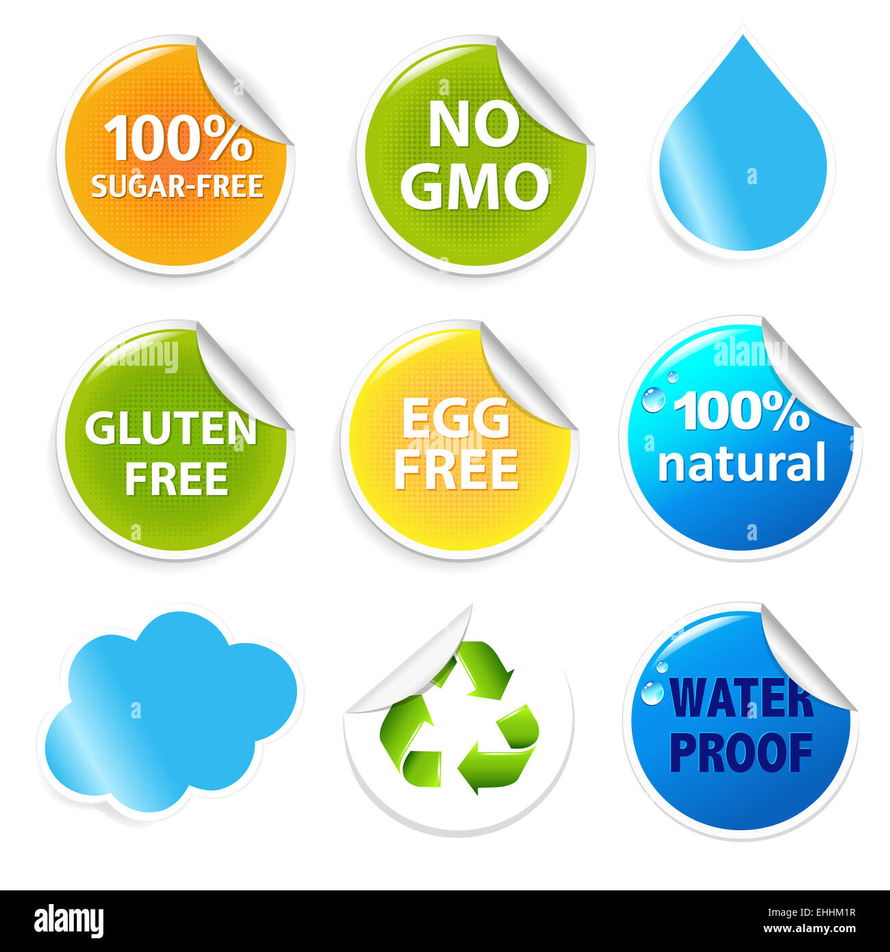 Organic product symbols hi-res stock photography and images - Alamy