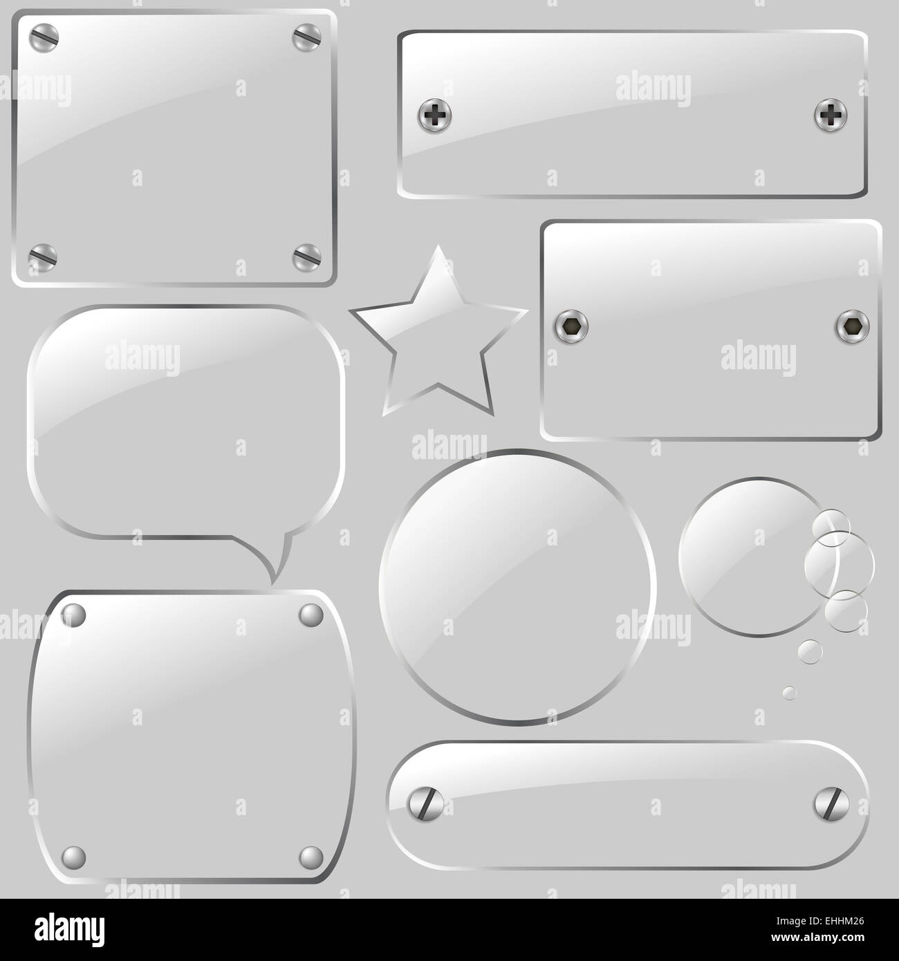 Glass Framework Set Stock Photo - Alamy