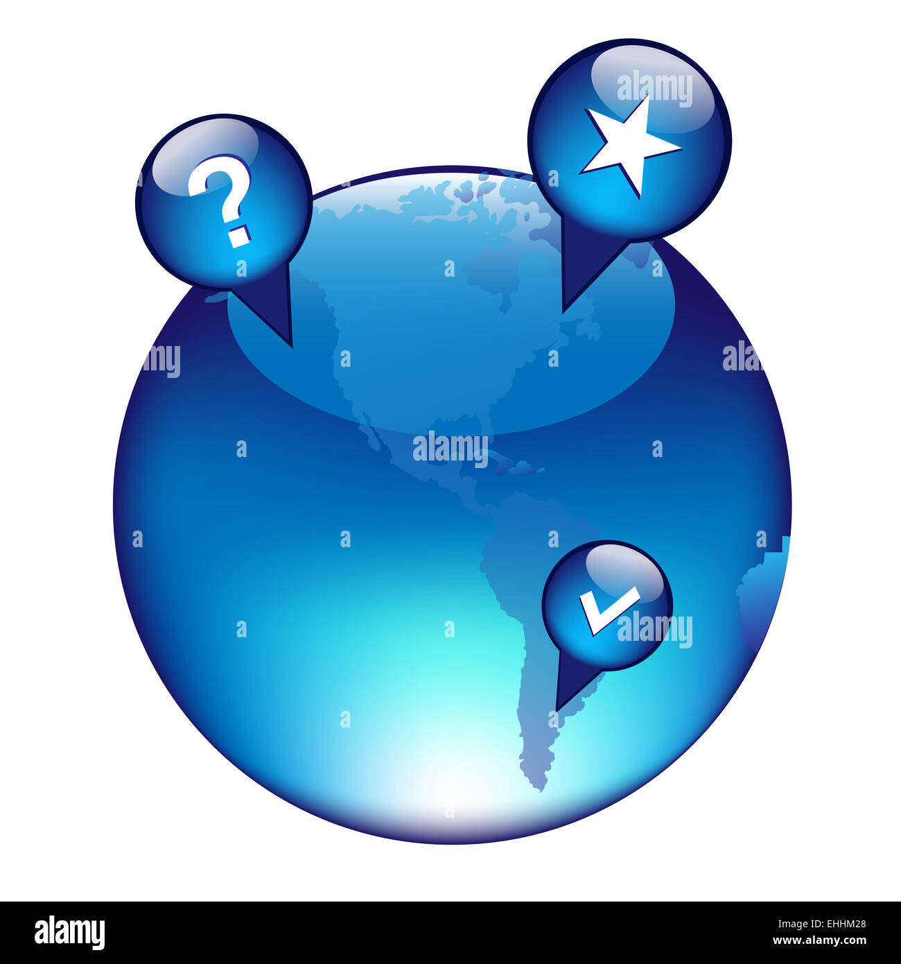 Map world australia question mark hi-res stock photography and images ...