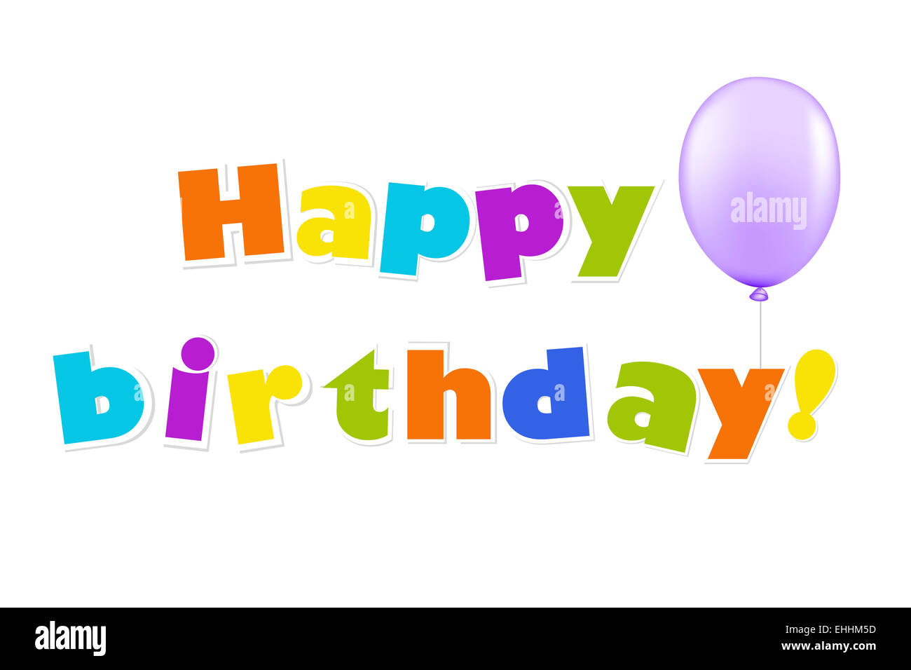 Happy birthday sticker hi-res stock photography and images - Alamy