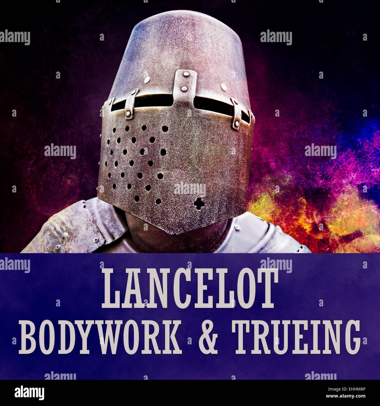 Medieval knight funny poster - Lancelot - Bodywork & trueing Stock ...