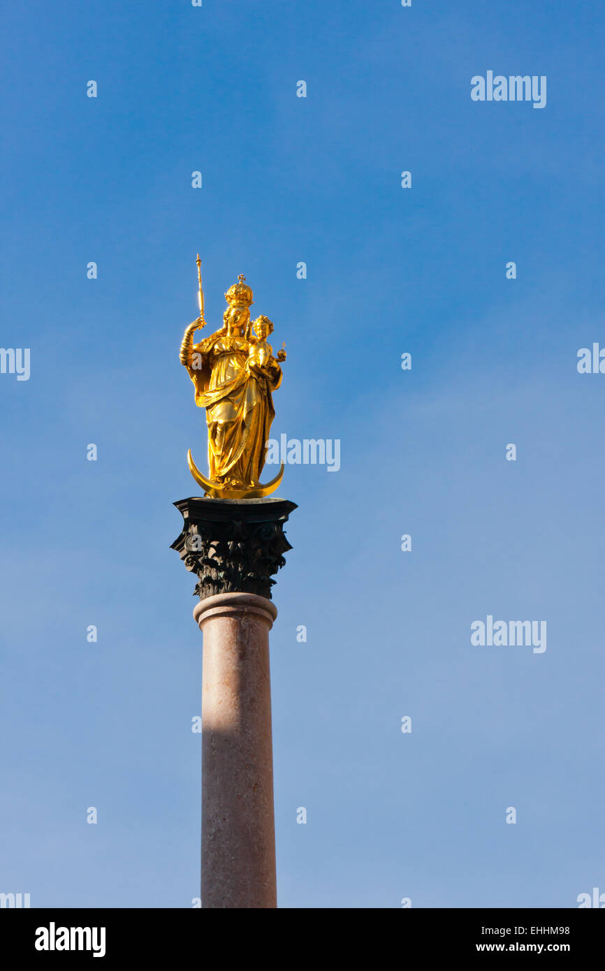 Mary's Column in Munich, Germany Stock Photo - Alamy