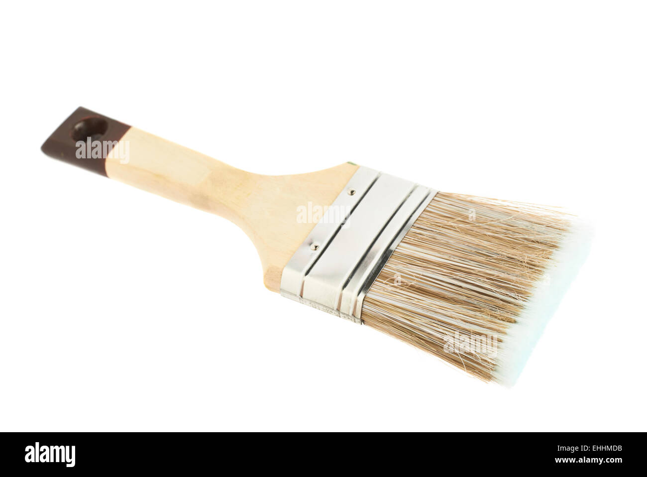 Wide paint brush isolated Stock Photo - Alamy
