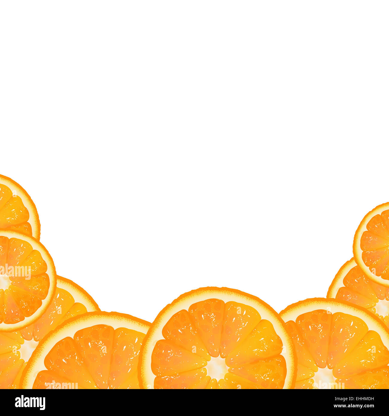 Orange Fruit Border Stock Photo - Alamy