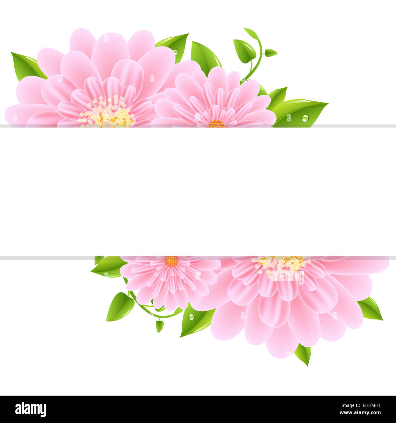 Pink paper daisy Cut Out Stock Images & Pictures - Alamy