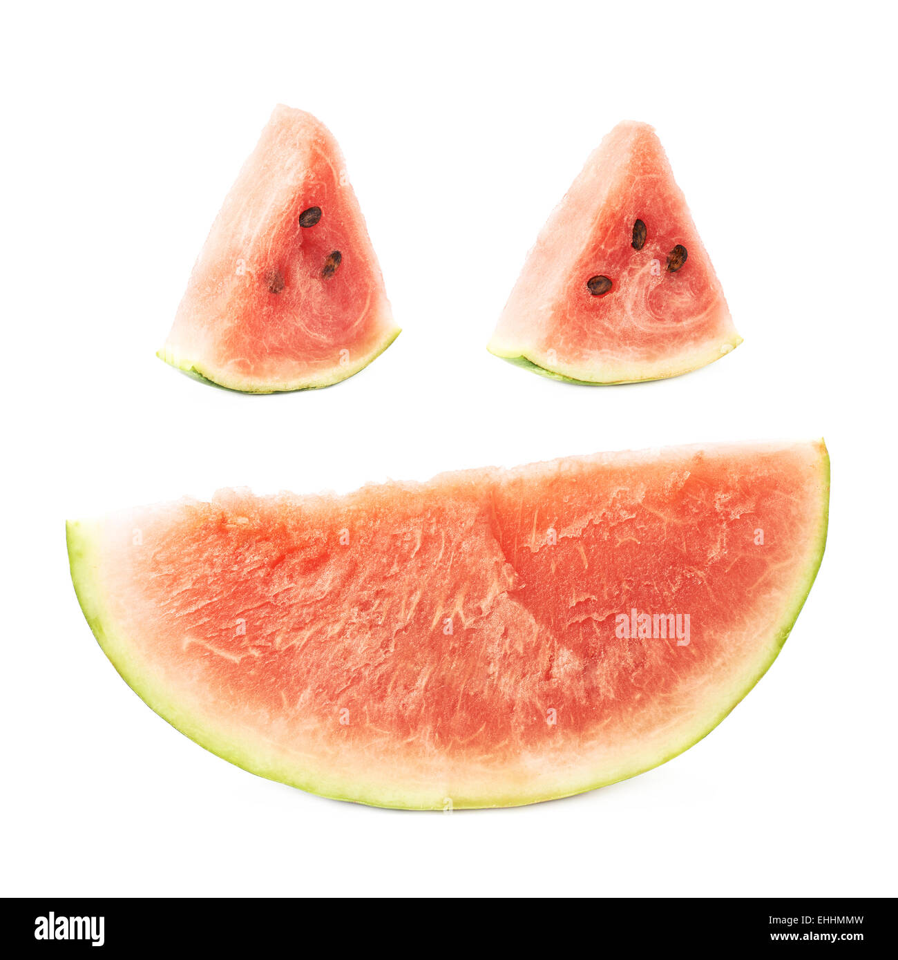 Watermelon smile smiling cute Cut Out Stock Images & Pictures - Alamy