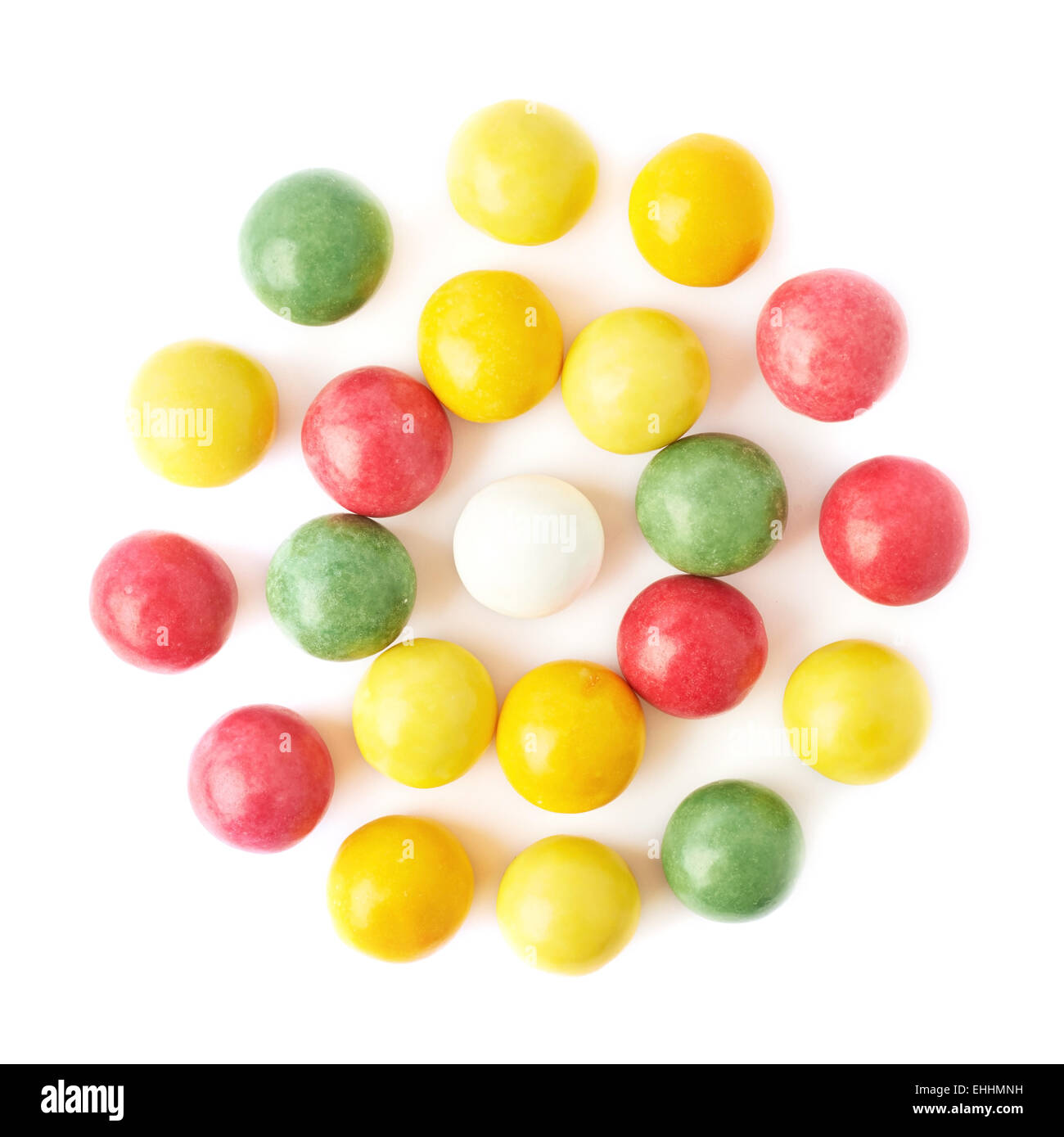 Multiple chewing gum balls isolated Stock Photo - Alamy