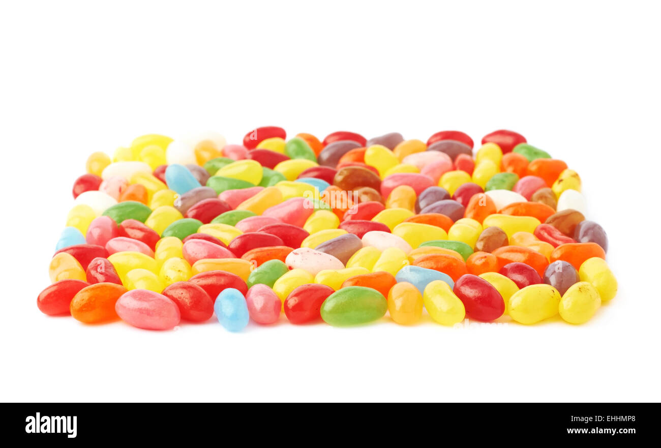 Some jelly bean sweets forming a square shape Stock Photo - Alamy