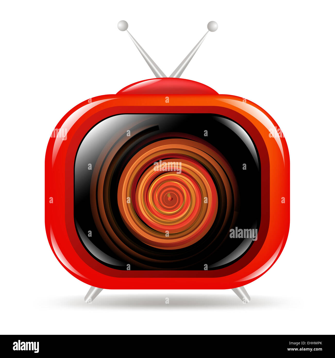 Vector retro tv Cut Out Stock Images & Pictures - Alamy