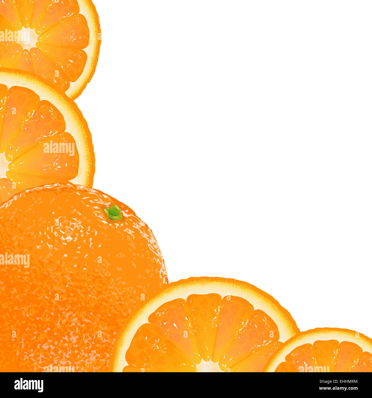 Orange Fruit Frame Stock Photo - Alamy