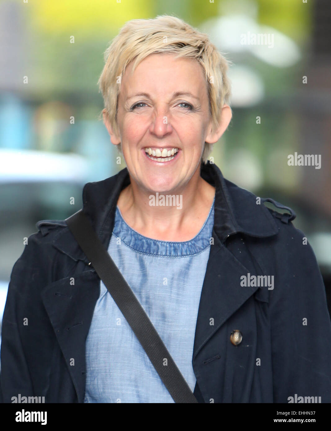 Julie Hesmondhalgh outside the ITV studios Featuring: Julie ...