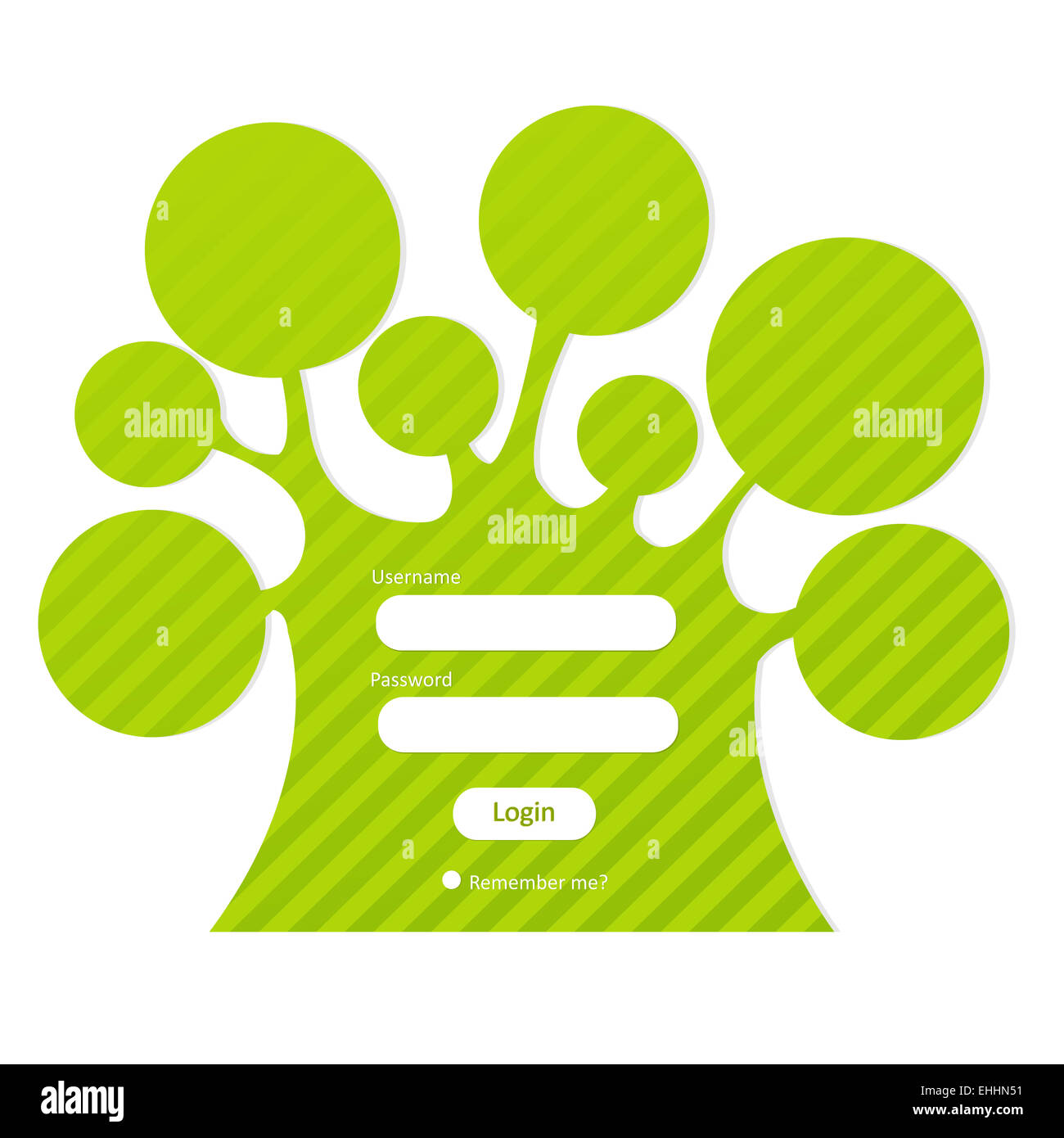 Login form user interface design hi-res stock photography and images ...
