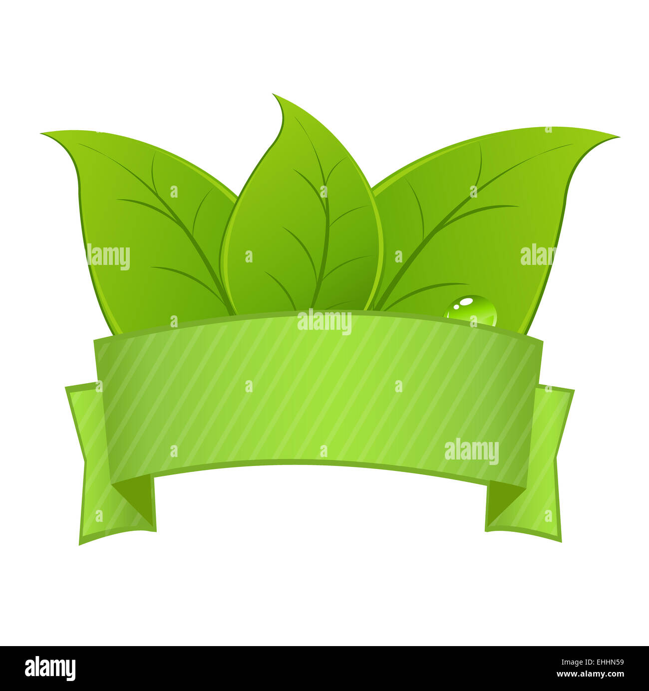 Sign With Leaves Stock Photo - Alamy