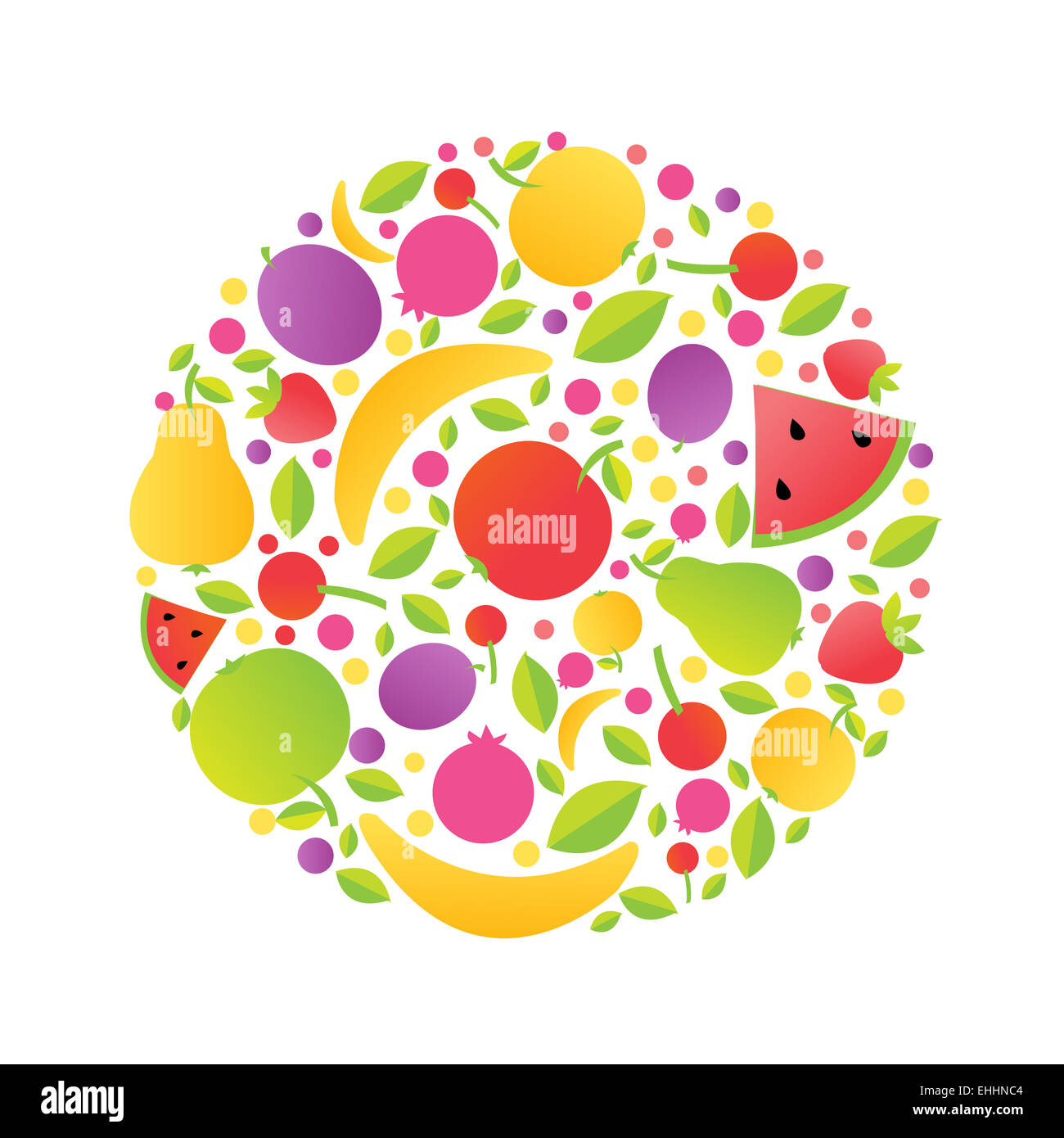 Sphere From Fruit Stock Photo - Alamy