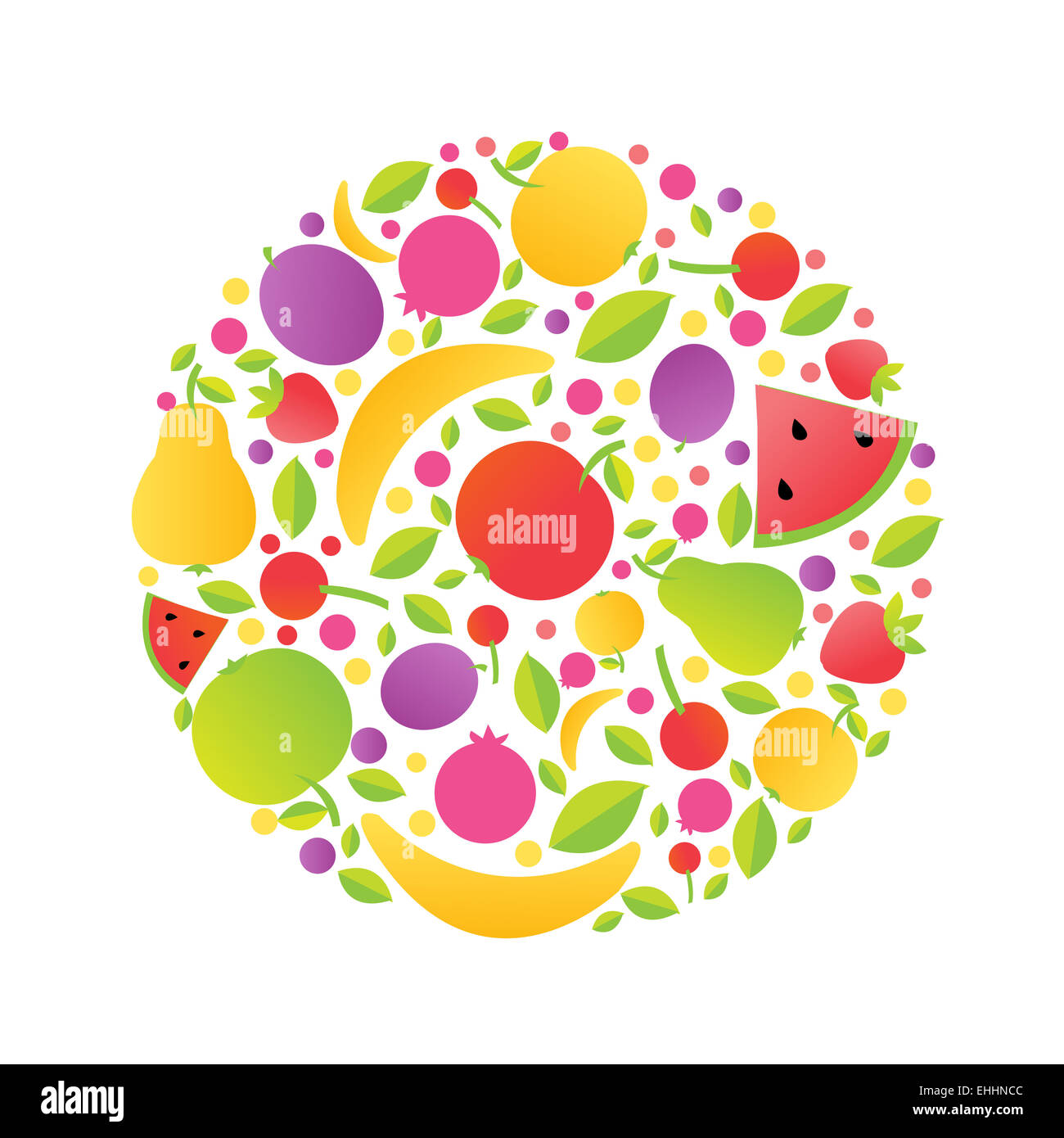 Sphere From Fruit Stock Photo - Alamy