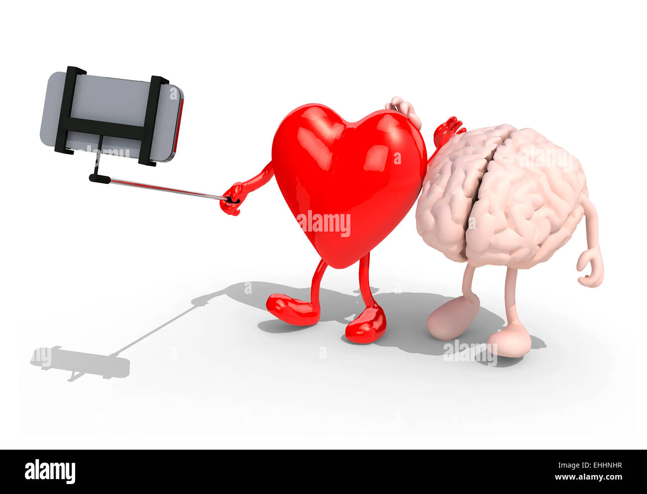 Human brain heart arms legs Cut Out Stock Images & Pictures - Alamy