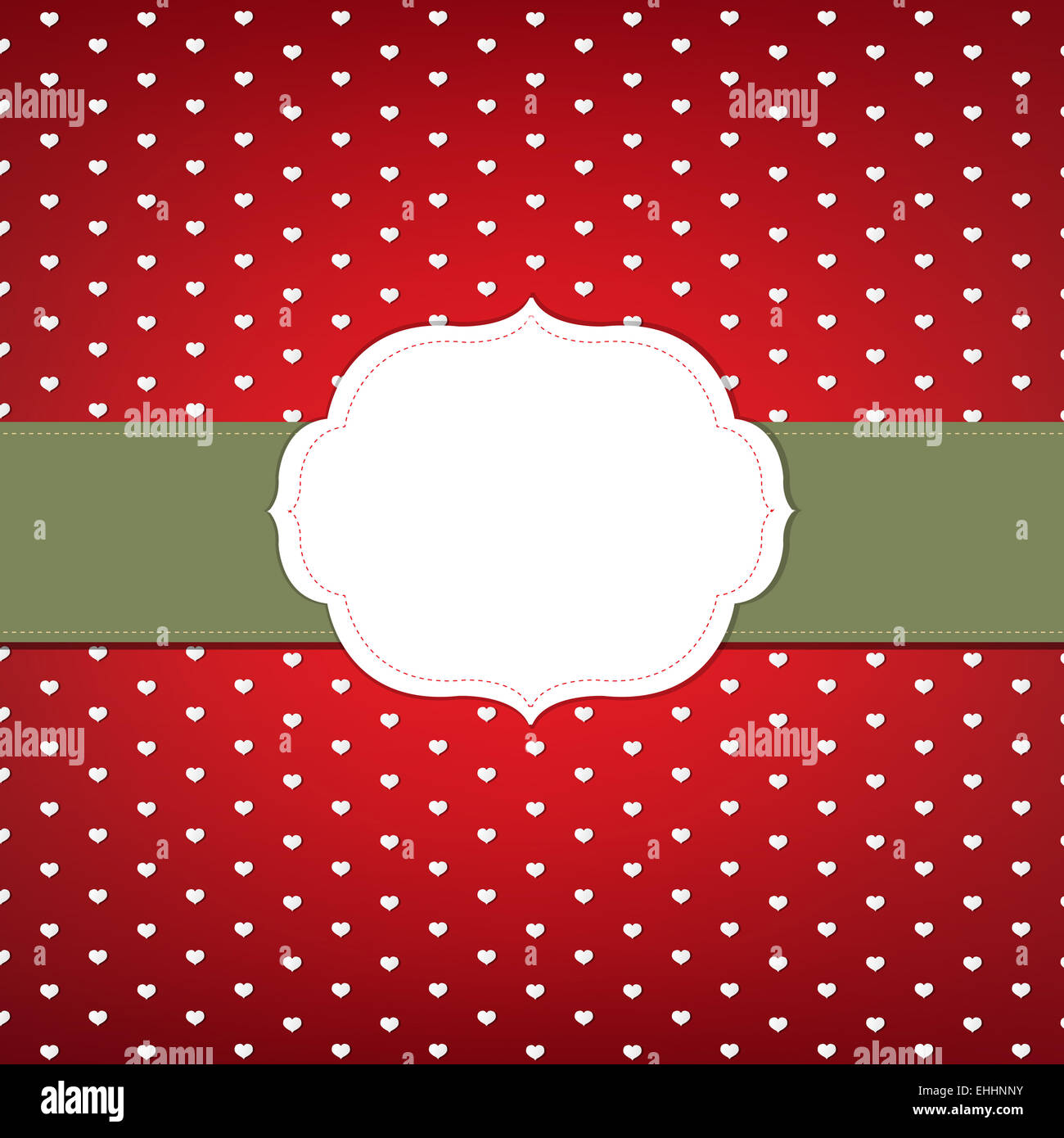 Vintage Card Wit Heart Stock Photo - Alamy