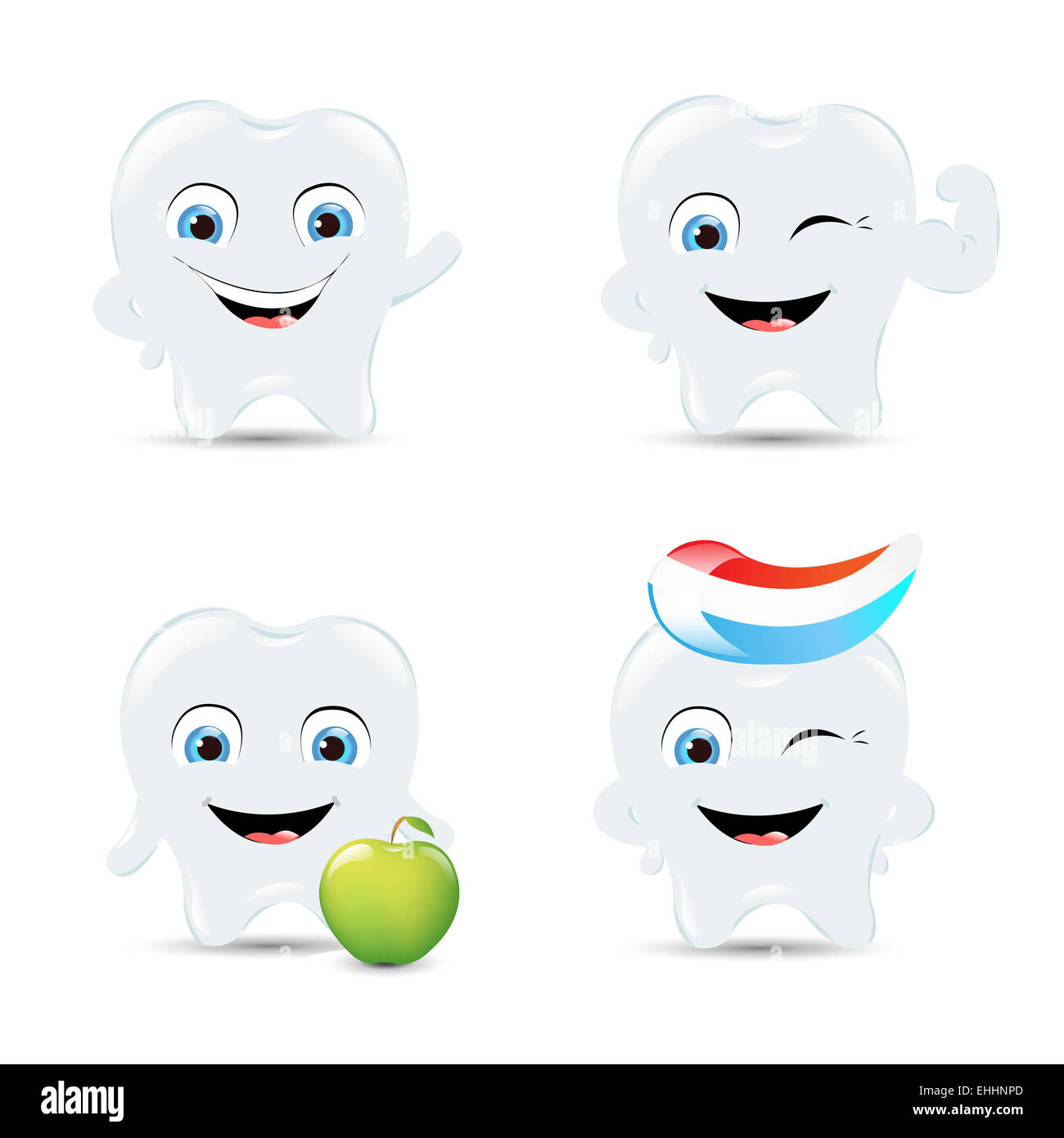 Tooth cartoon characters hi-res stock photography and images - Alamy