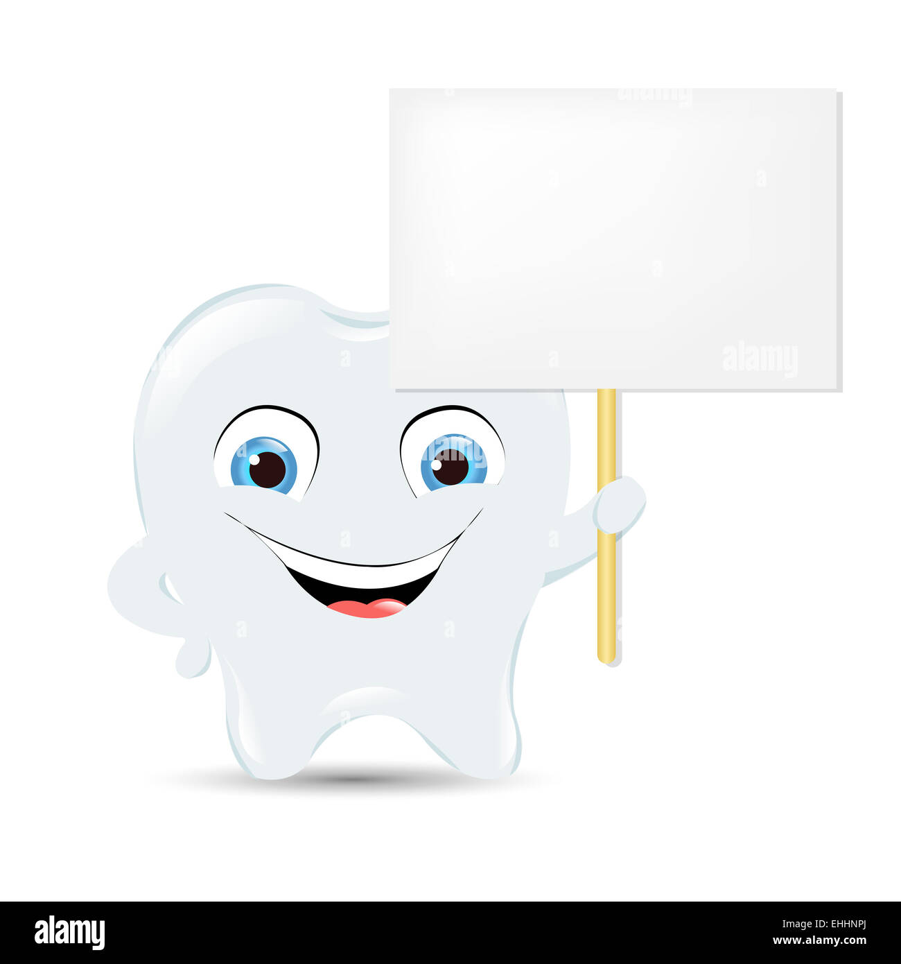 Tooth Icon With Announcement Stock Photo - Alamy