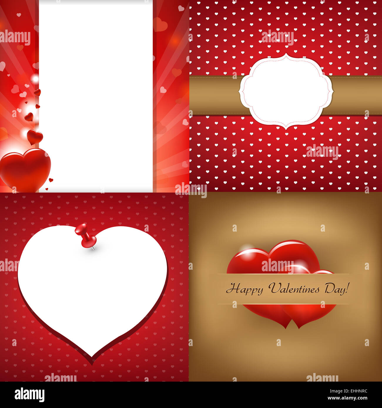 Valentines Day Design Set Stock Photo - Alamy